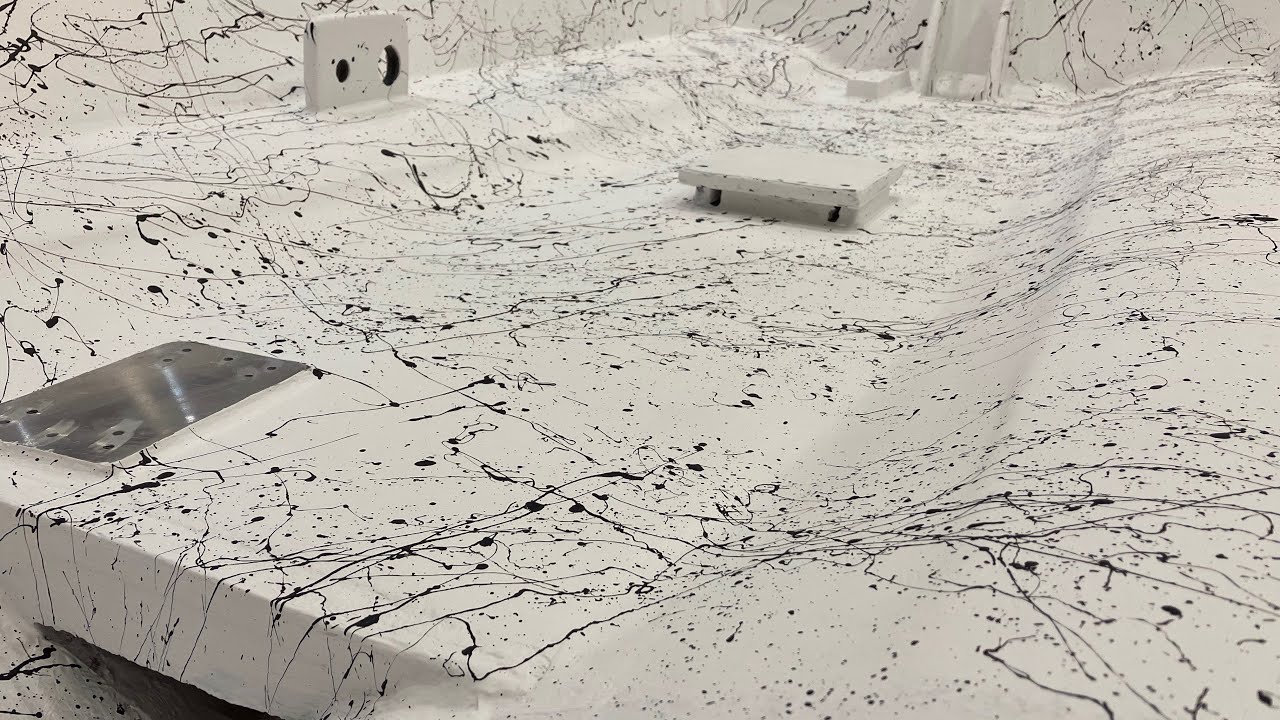 Hydrostream voodoo restoration #19 gelcoat splatter interior - YouTube