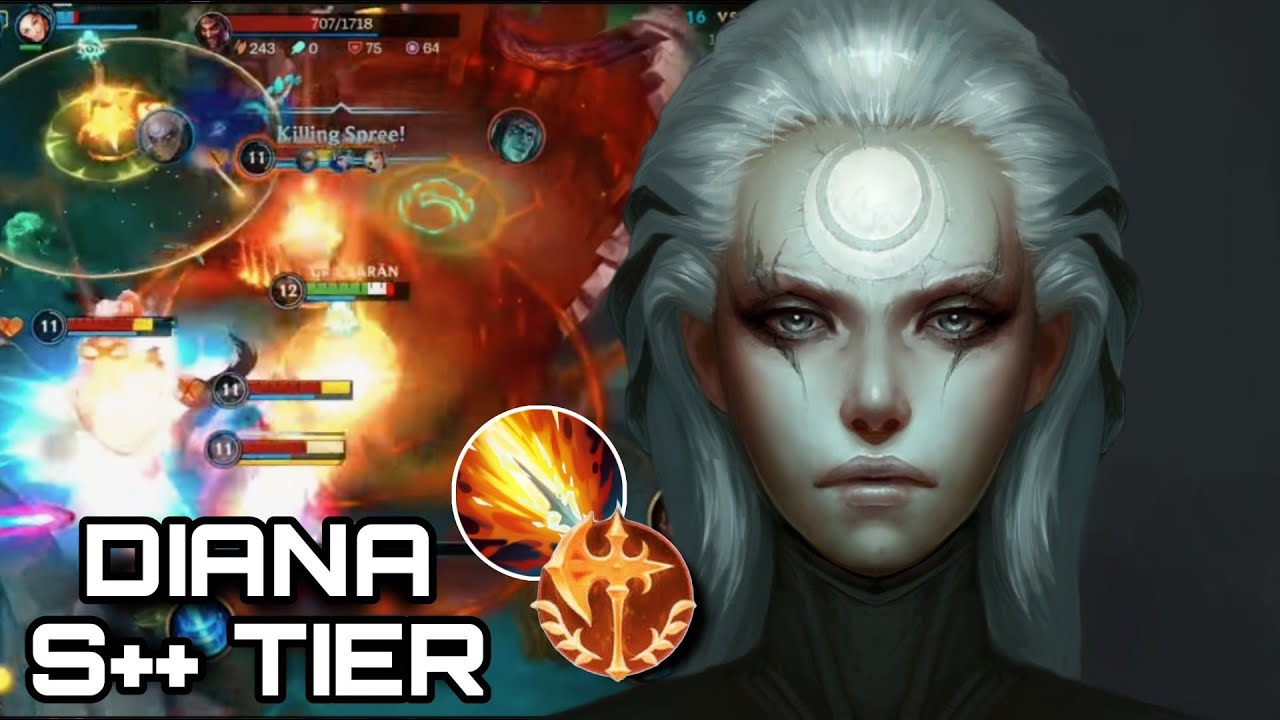 Wild Rift : DIANA ULTRA OP IN MID LANE | WILD RIFT DIANA BUILD & RUNES ...
