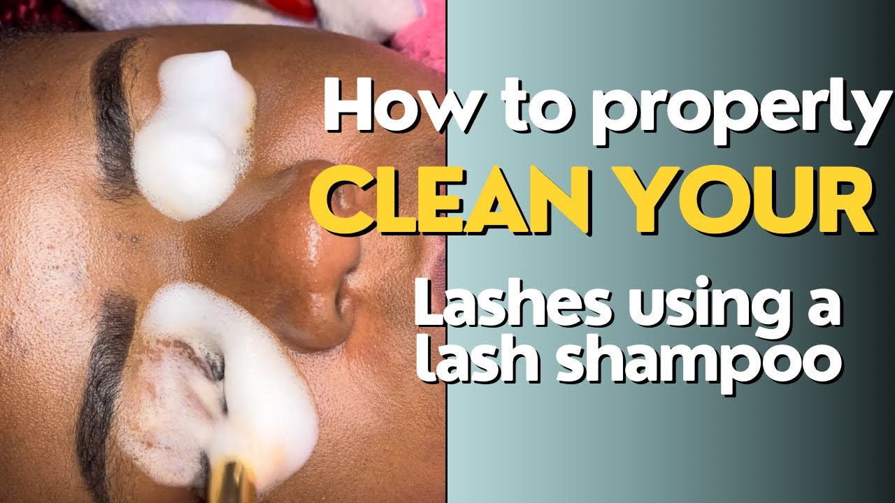 How to properly clean your lashes using a lash shampoo #lashbath # ...