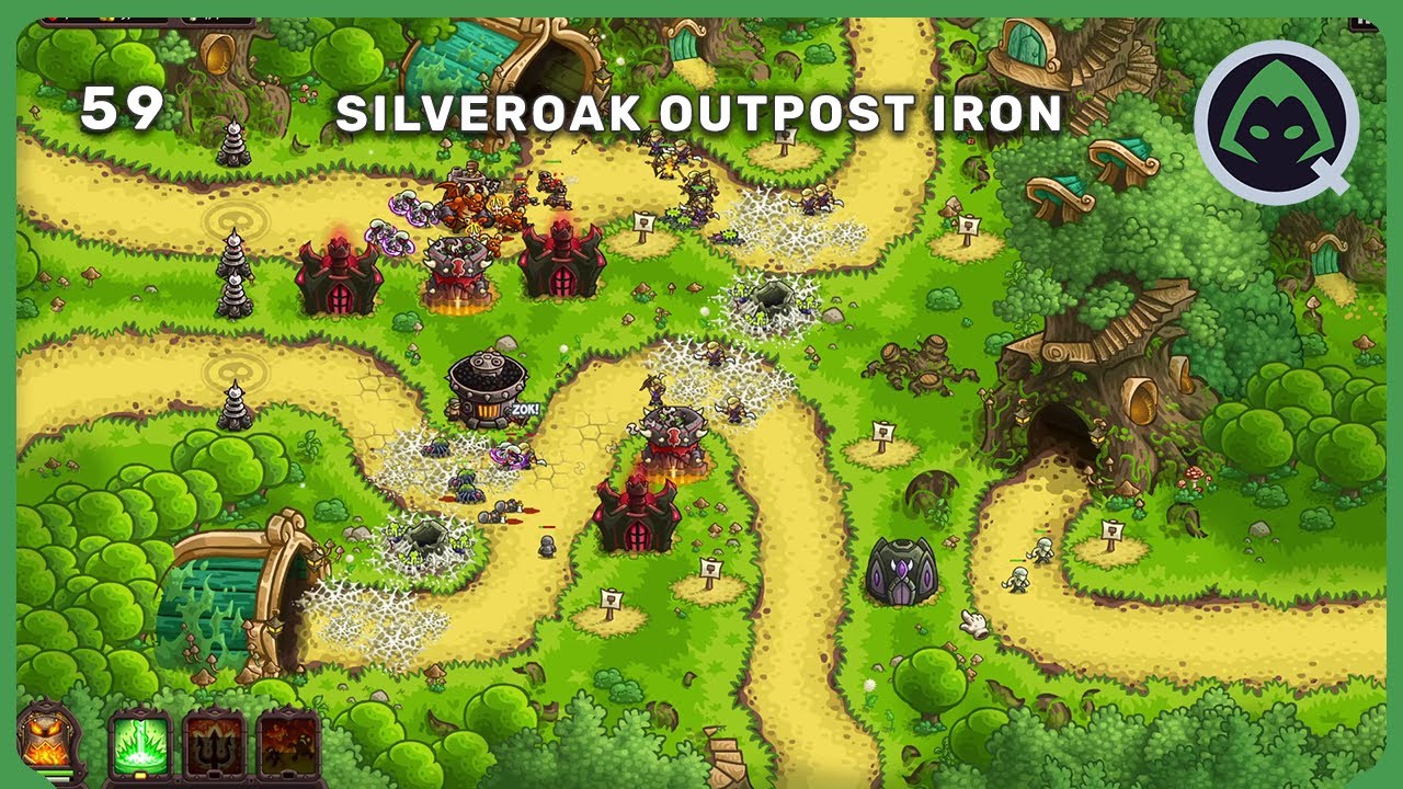 59 Silveroak Outpost Iron - Kingdom Rush Vengeance - YouTube