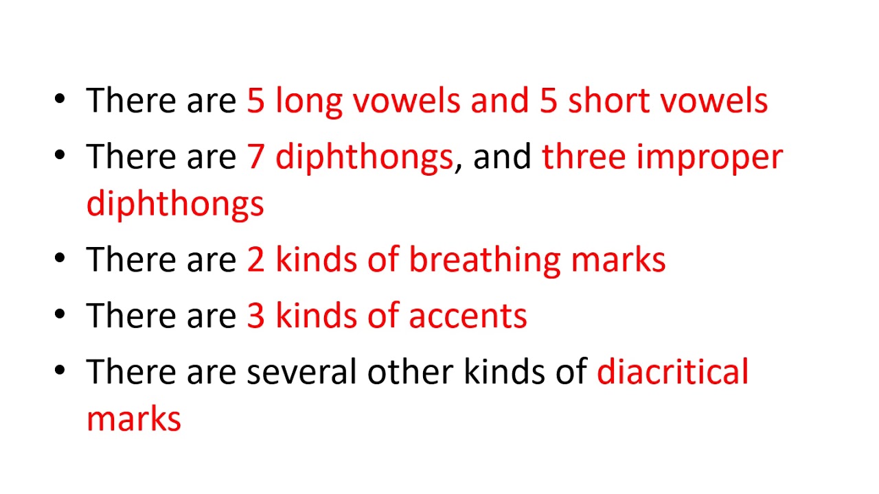 GREEK II: Module 1 Review of Pronunciation - YouTube