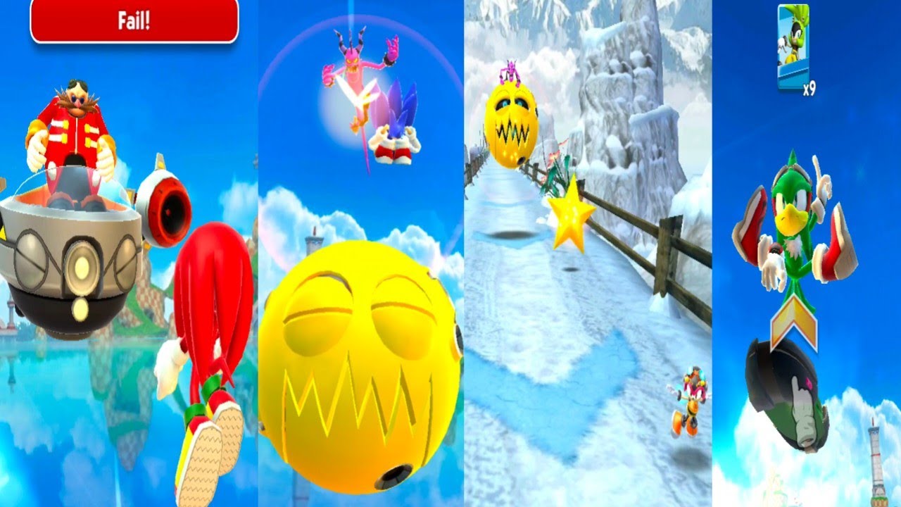 Sonic Dash Endless Running Game Where Every Sonic Character Fighting ...