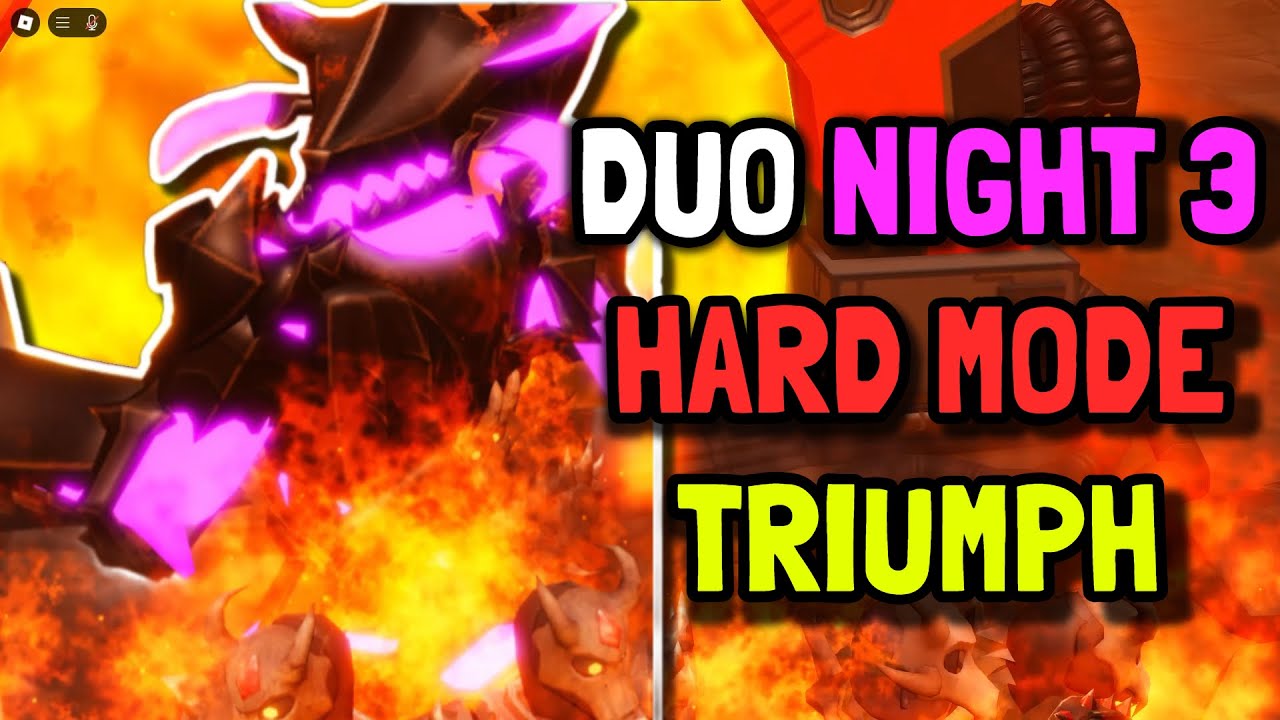 DUO NIGHT 3 HARD MODE TRIUMPH | Roblox Tower Defense Simulator Hexscape ...