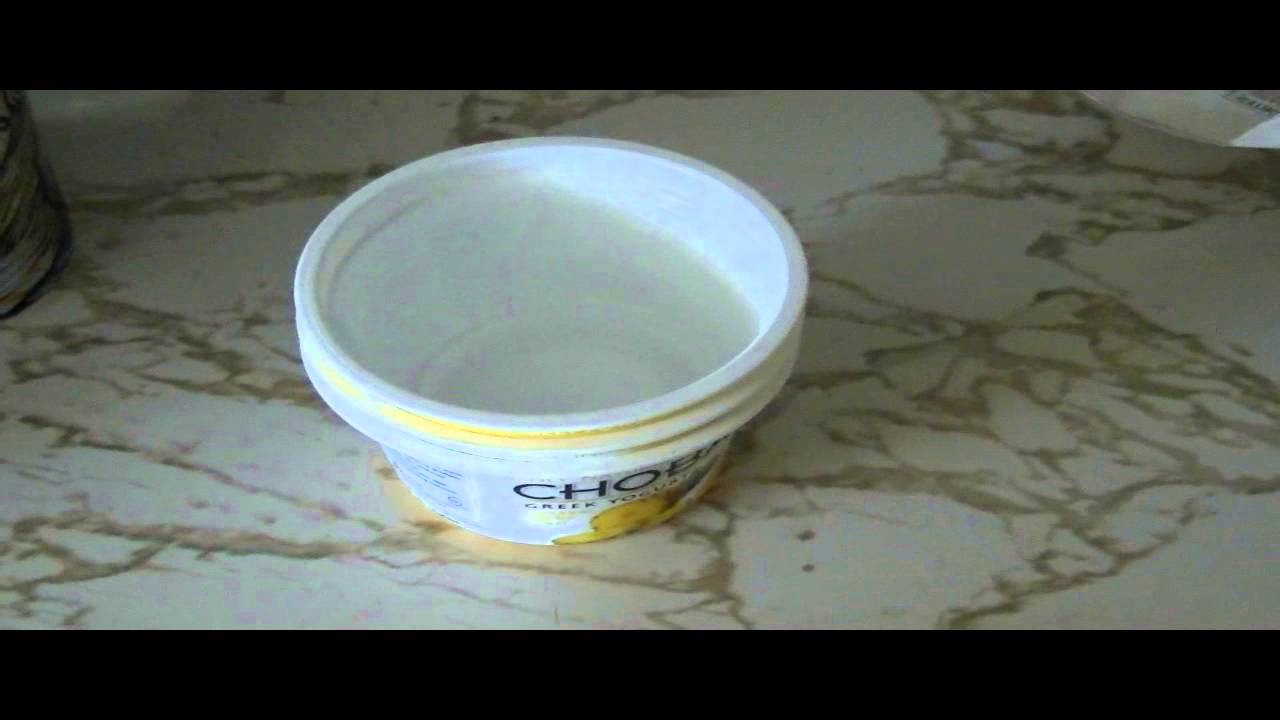 G.O.O.F. FILES - REPURPOSE YOGURT CONTAINER - YouTube