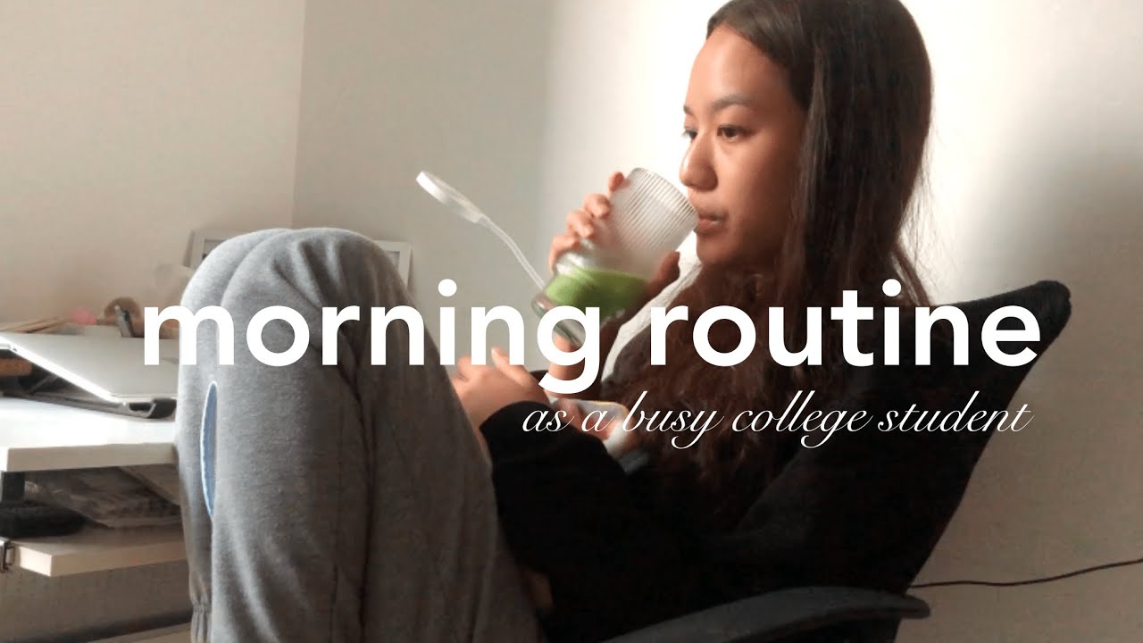 productive morning routine (as a busy college student) - YouTube