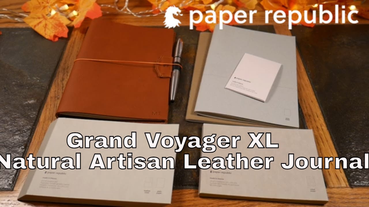 Paper Republic Grand Voyager XL All Natural Artisan Leather Journal ...