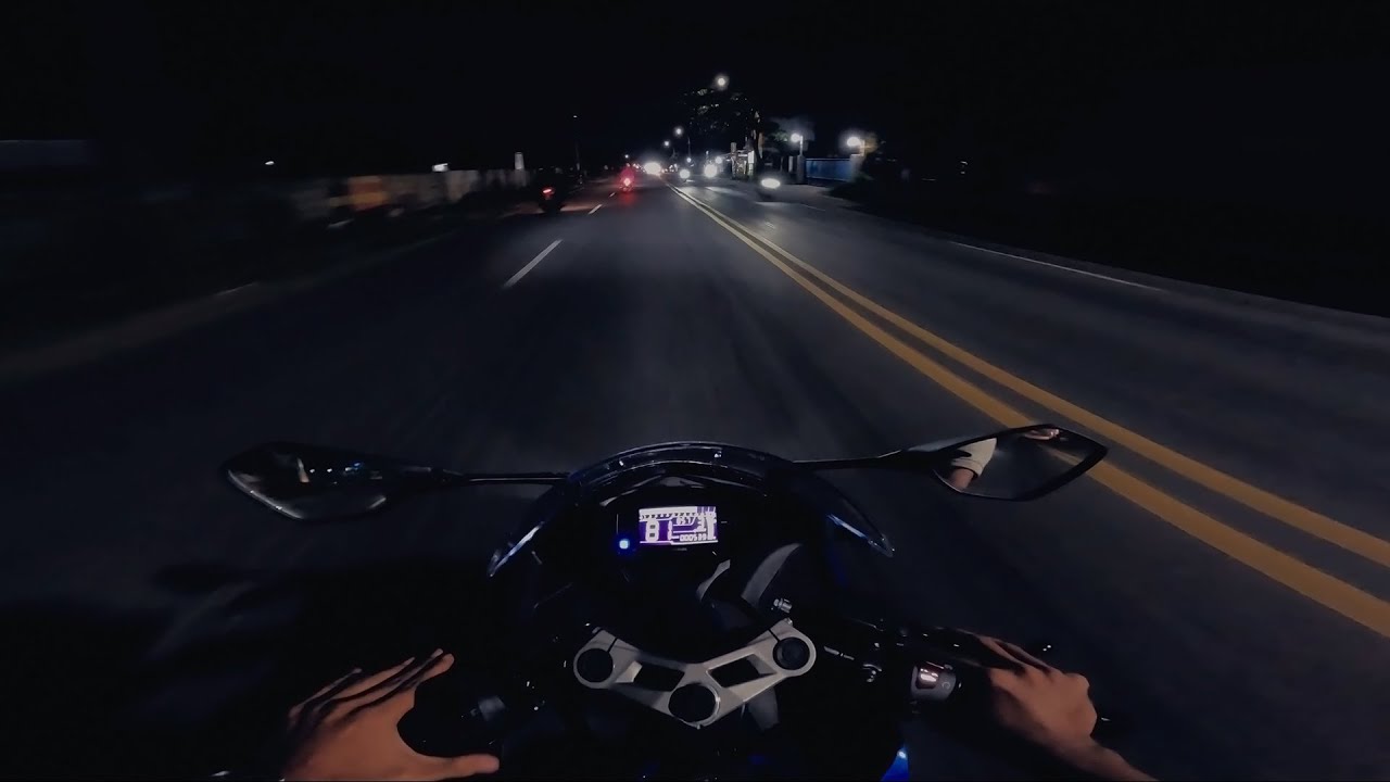 Riding a Motorbike at Night in Serang Regency | POV Motorcycle GoPro ...
