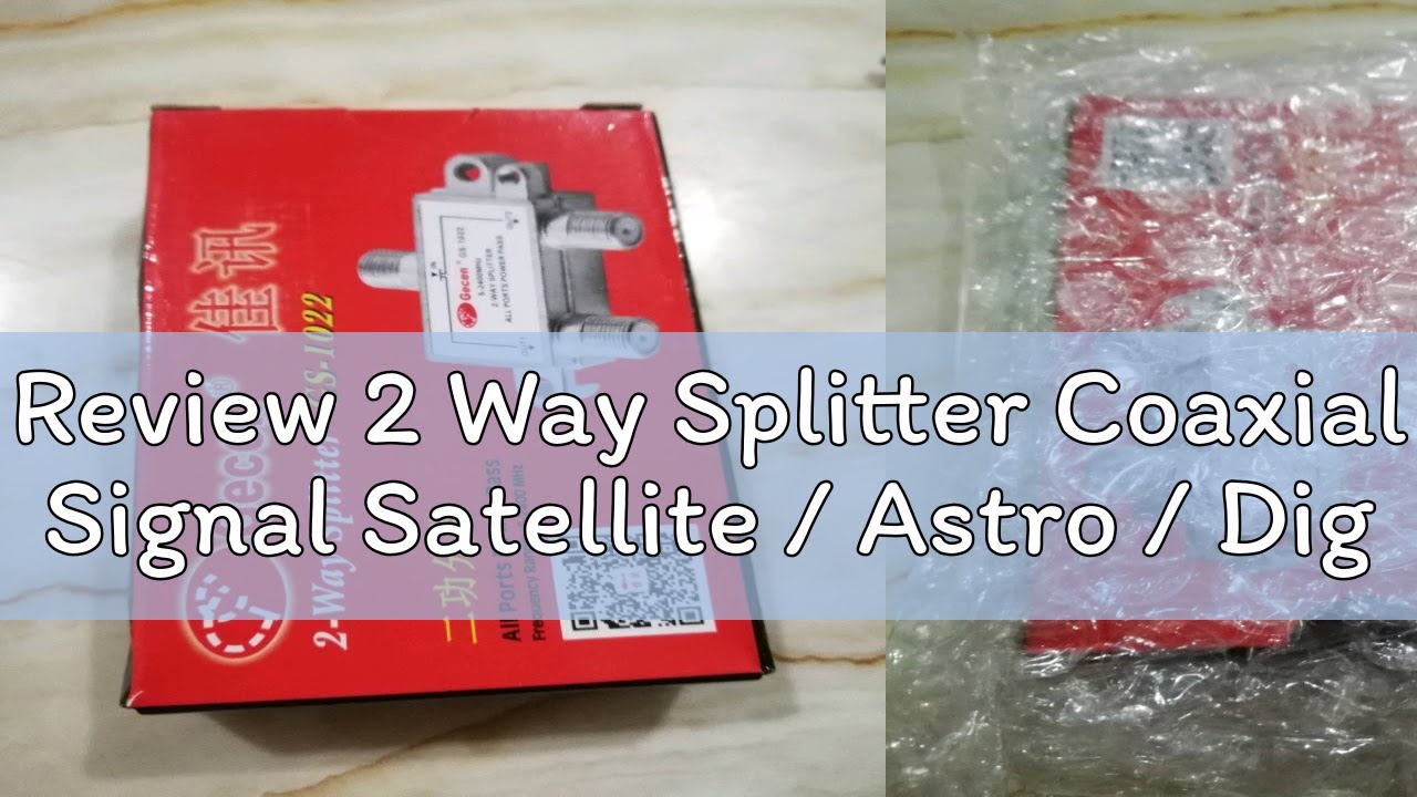 Review 2 Way Splitter Coaxial Signal Satellite / Astro / Digital ...