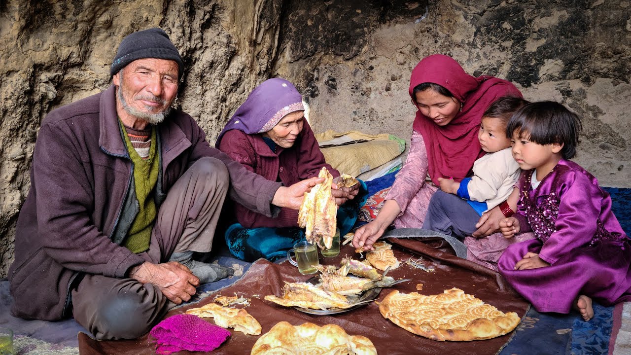Old Lovers Local Fried Fish Recipe with Guests in a 2000-Year-Old ...