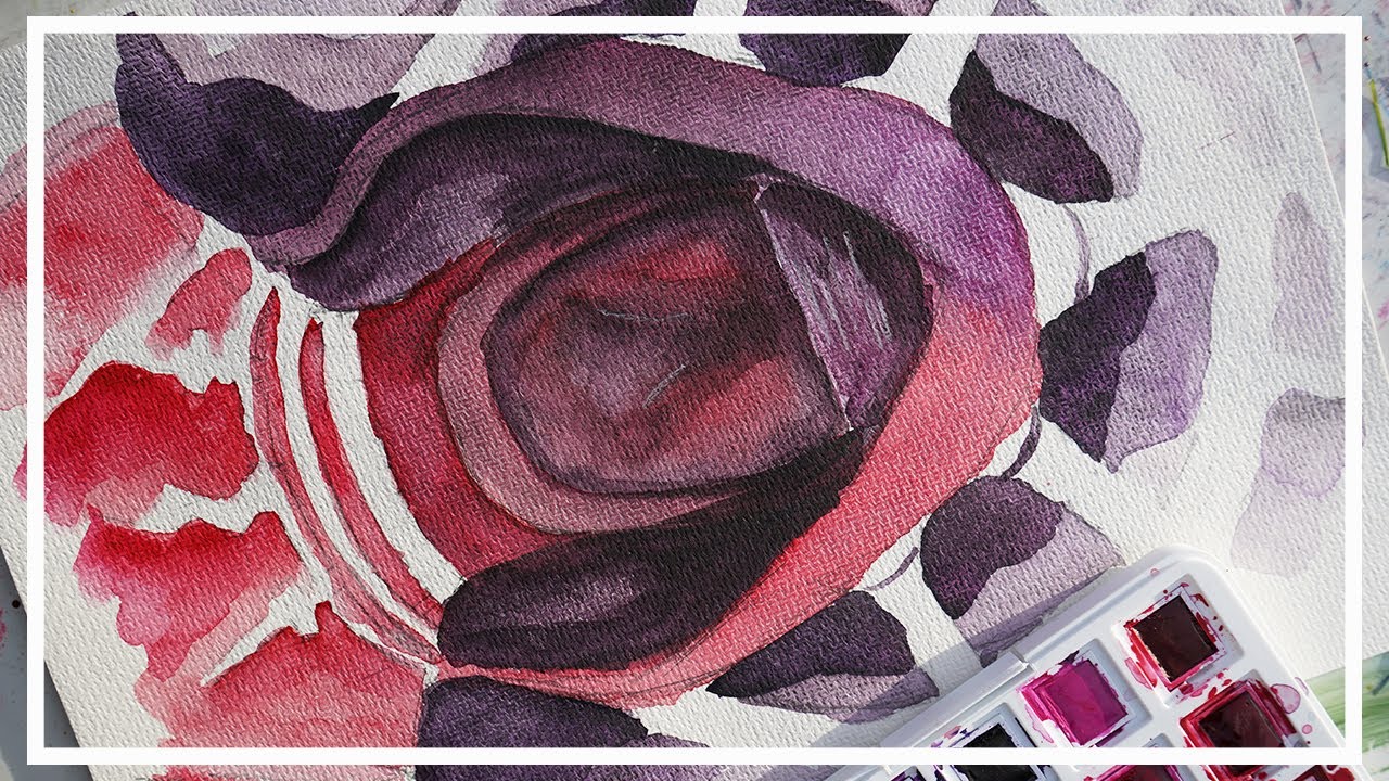 rokoko || watercolor painting - YouTube