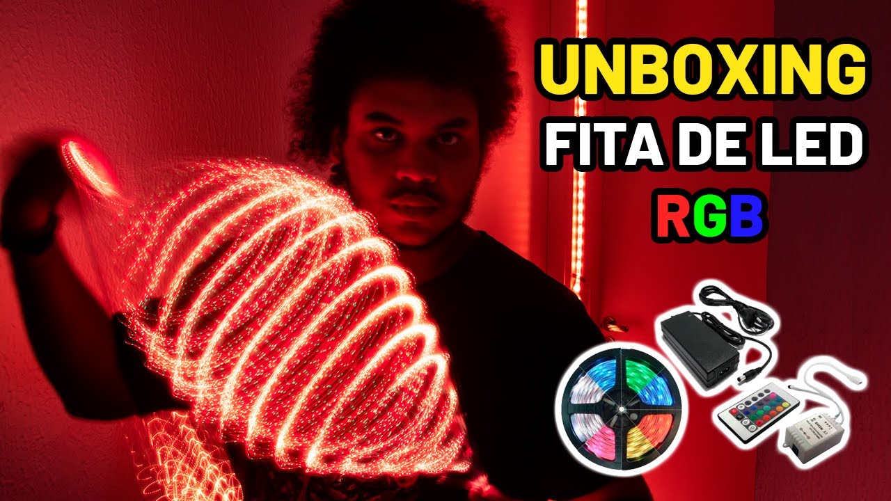 UNBOXING e REVIEW da FITA DE LED RGB da ALIEXPRESS - YouTube