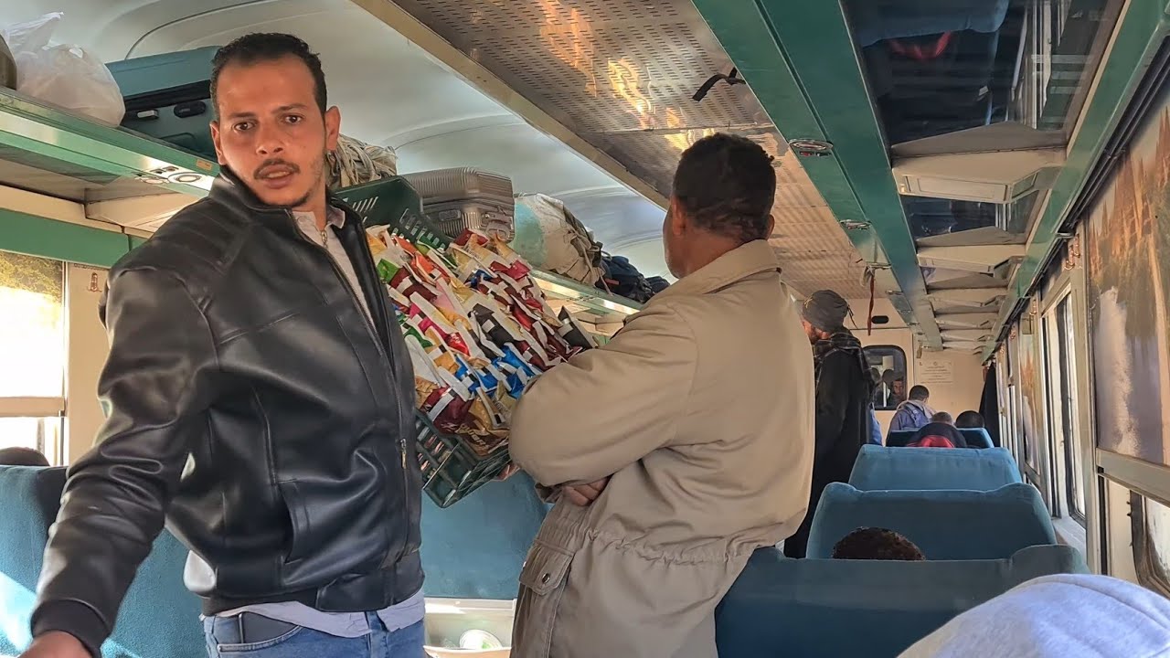 🇪🇬 LUXOR TO CAIRO TRAIN RIDE THROUGH EGYPT, EGYPTIAN COUNTRYSIDE ...