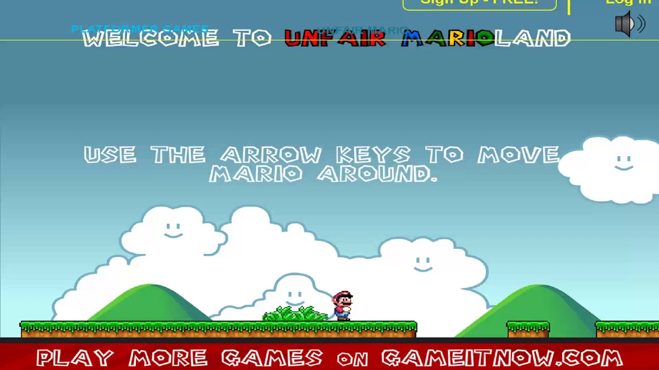 UNFAIR MARIO 1 ONLINE SUPER MARIO TRAPS FROM KANOGAMES COM KANO GAMES ...