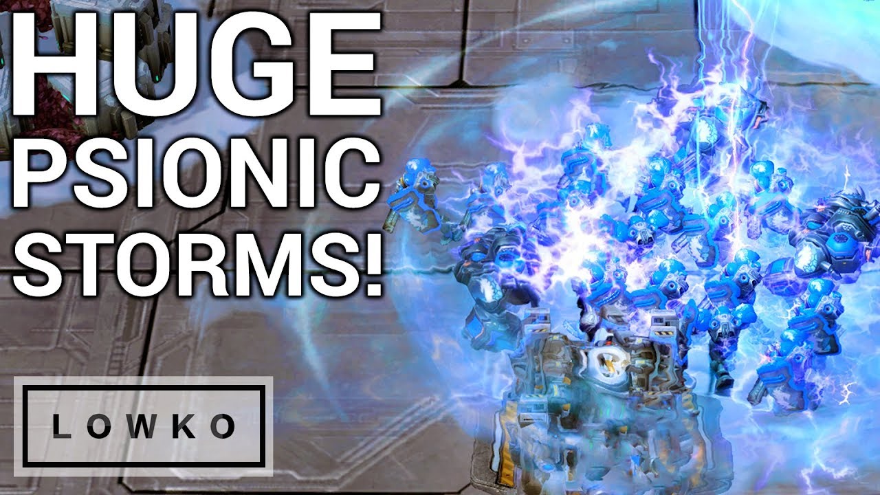 StarCraft 2: HUGE Psionic Storms! - YouTube