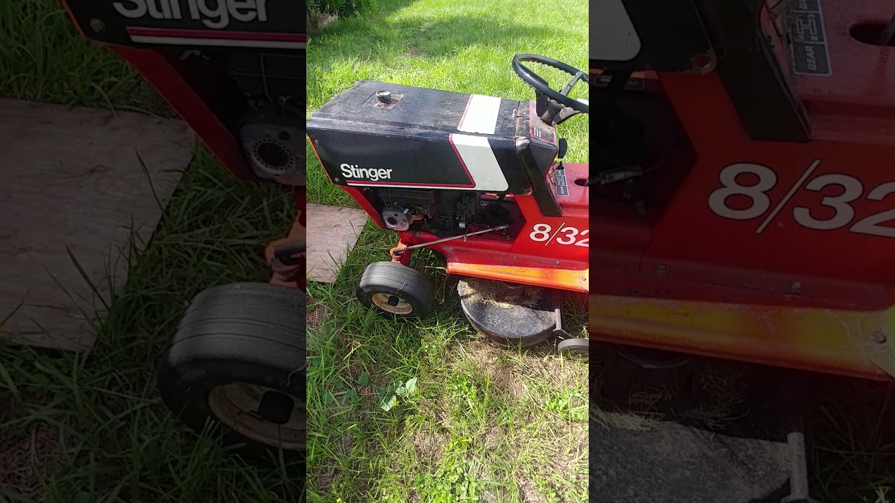 1972 bradford stinger lawn mower/tractor running - YouTube