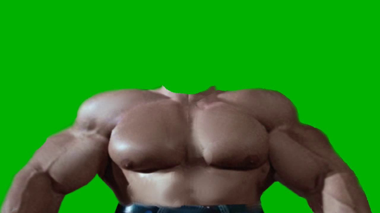 Green screen Muscleman Body - YouTube
