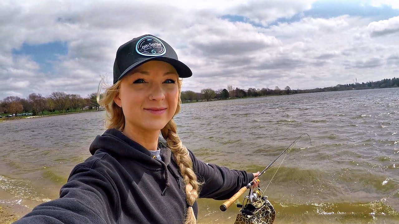 Spring Trout Fishing at Local City Pond (Catch-All SECRET LURE) - YouTube