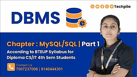 DBMS According to BTEUP Syllabus for Diploma 4 Sem Students - YouTube