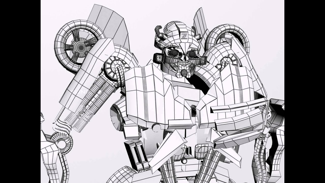 transformer model in 3ds max.... - YouTube