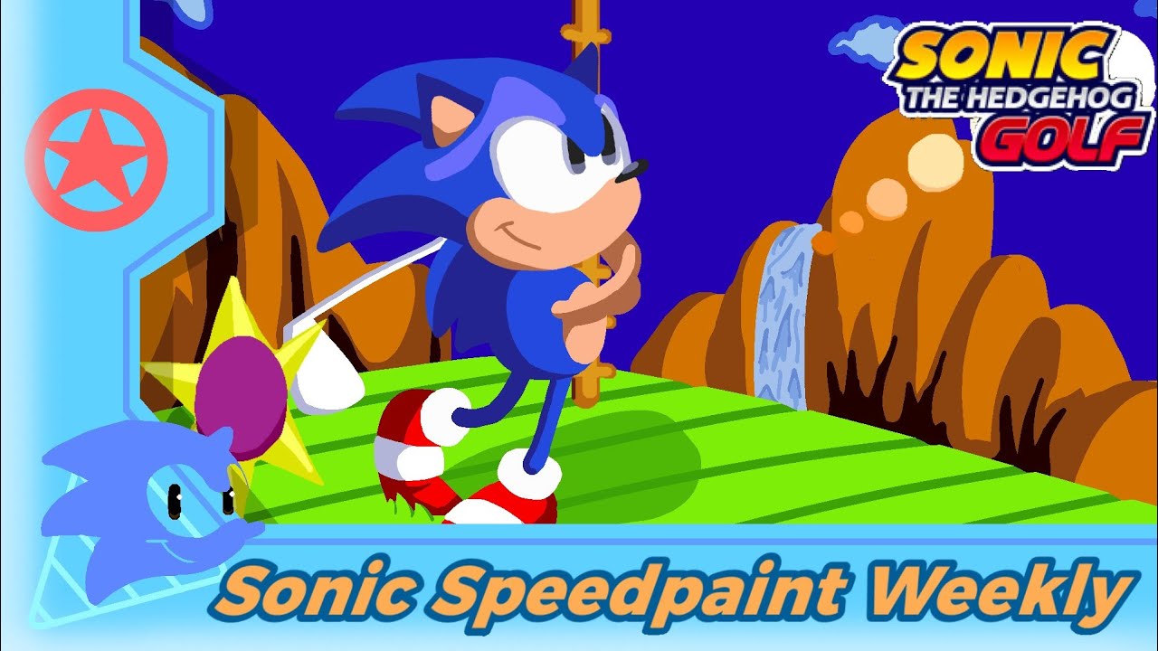Sonic Speedpaint Weekly #2 | Sonic Golf Java - YouTube