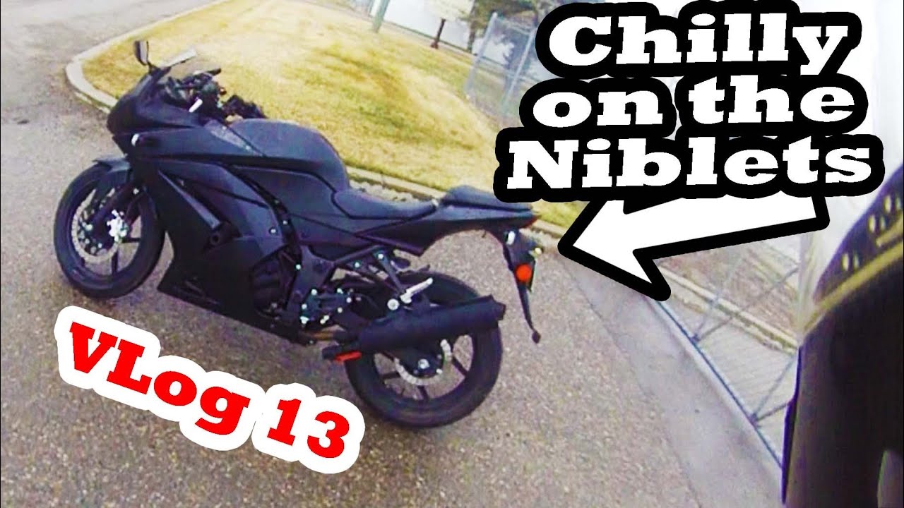 Riding Motorcycle in Freezing Rain - Ninja 250 (unedited) - YouTube