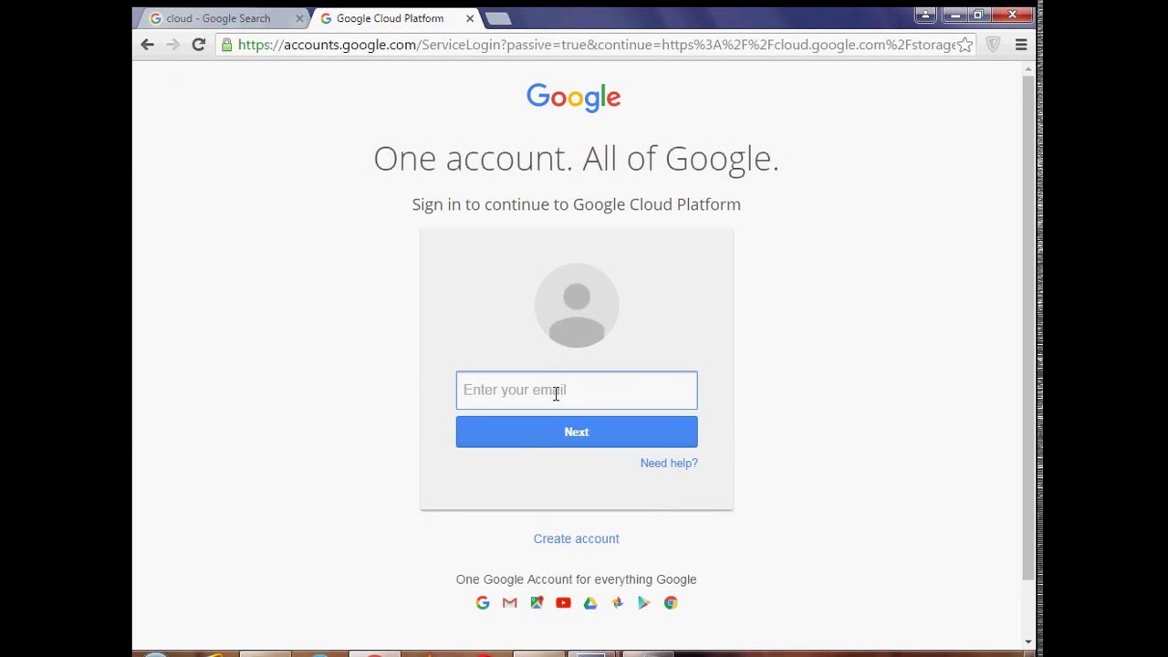 How to login with cloud platform account - YouTube
