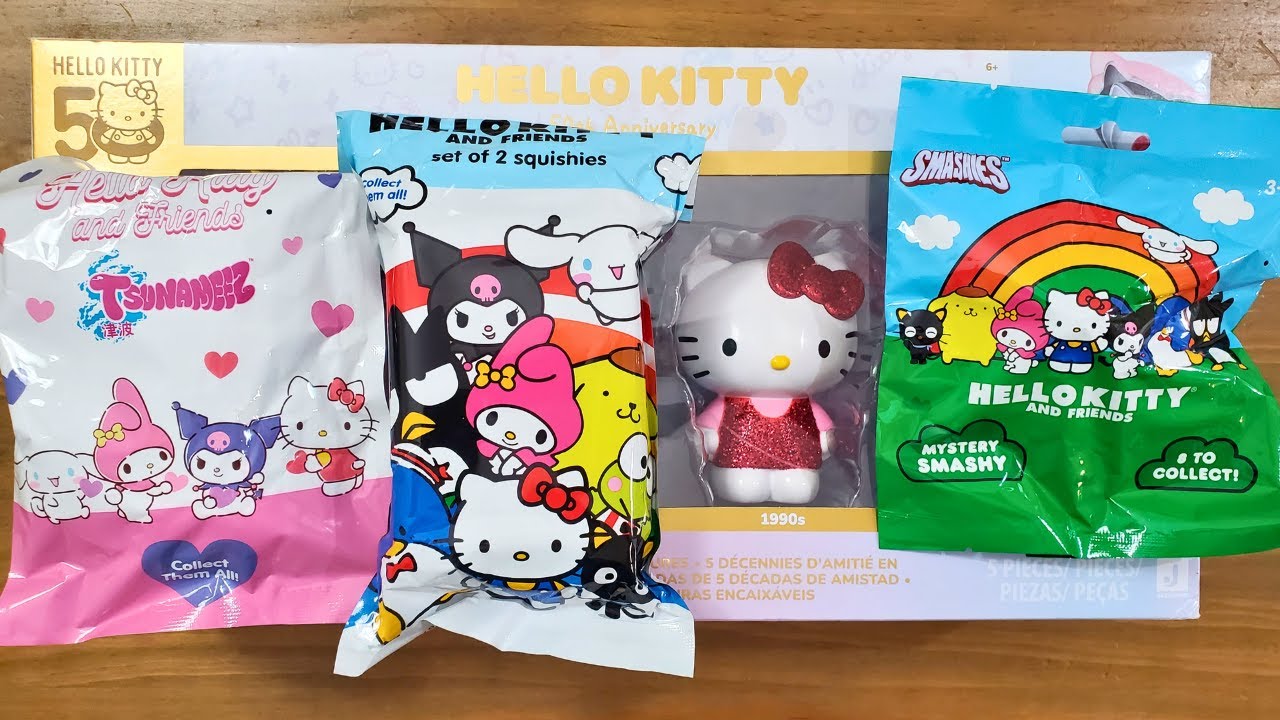 ASMR HELLO KITTY UNBOXING |Satisfying Opening Surprise Bags - YouTube