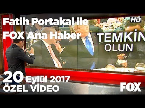 Trump ile yemekten sıcak görüntüler! 20 Eylül 2017 Fatih Portakal ile FOX Ana Haber