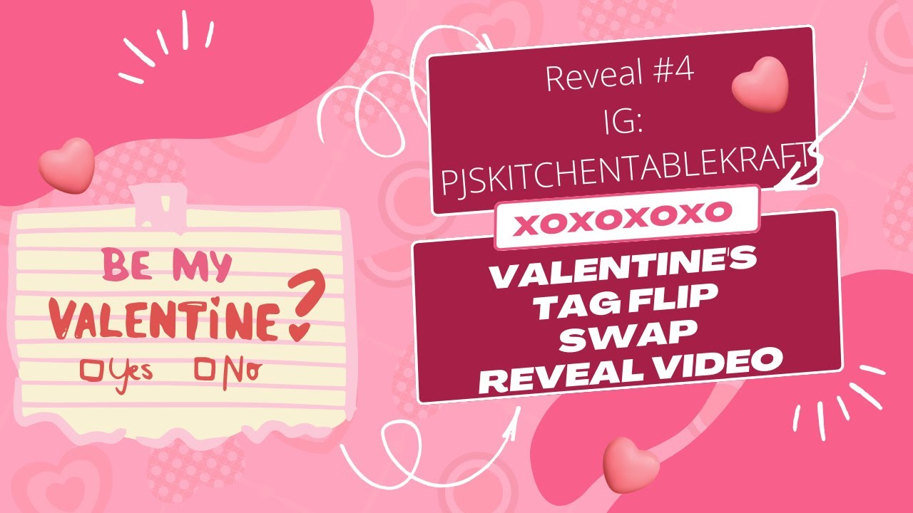 Valentines Day Tag Flip Swap Reveal #4 - YouTube