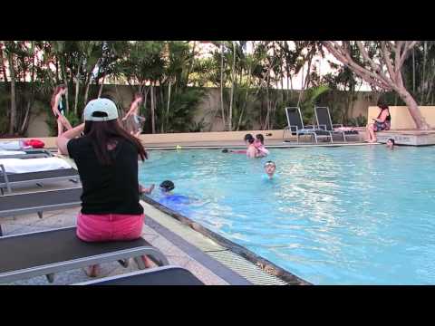 Fun at Hotel swimming pool