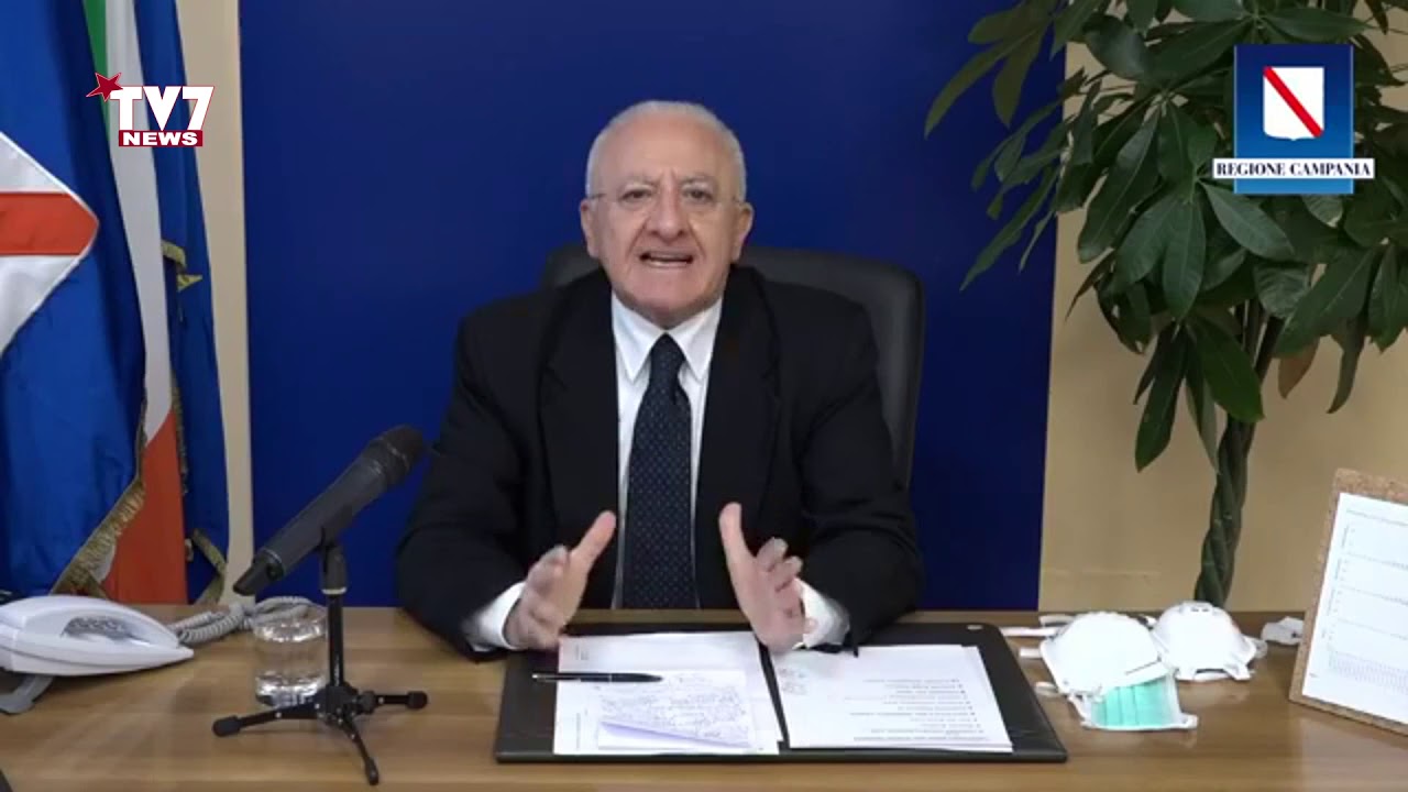 Coronavirus: De Luca, picco contagio in prima settimana aprile - YouTube