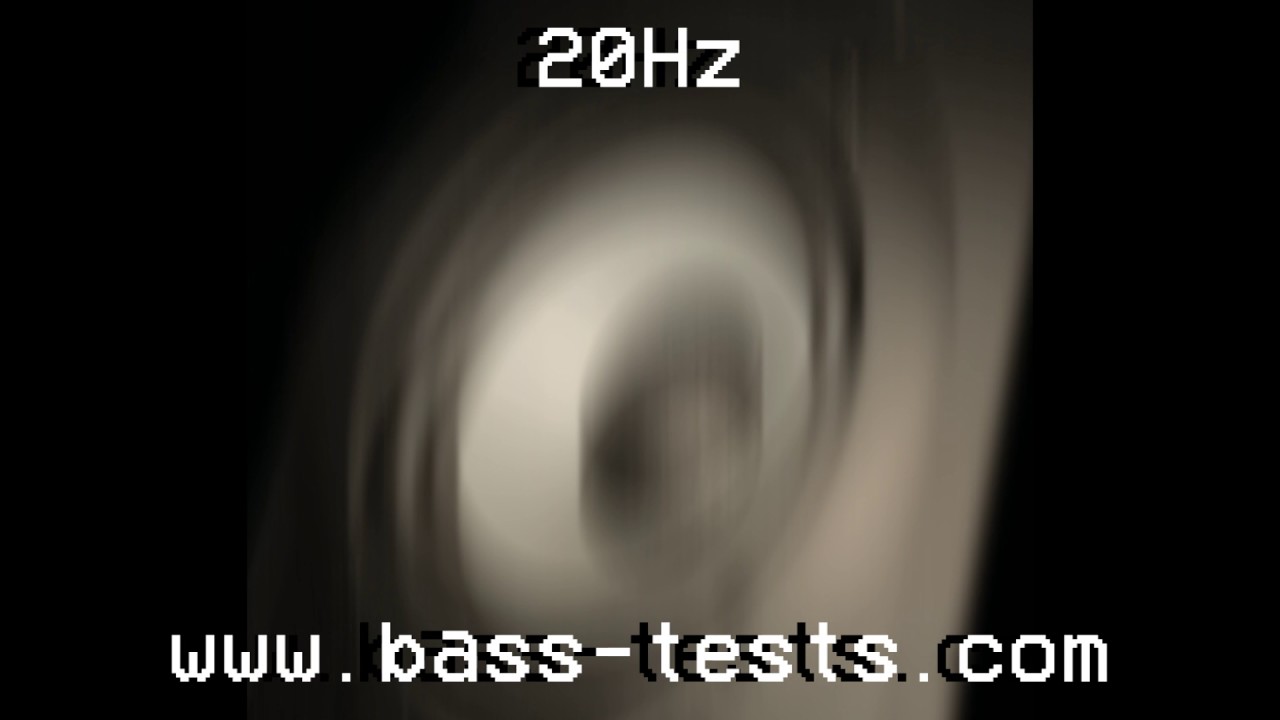 20 Hz Bass Test / BASS Sound - 20hz - YouTube