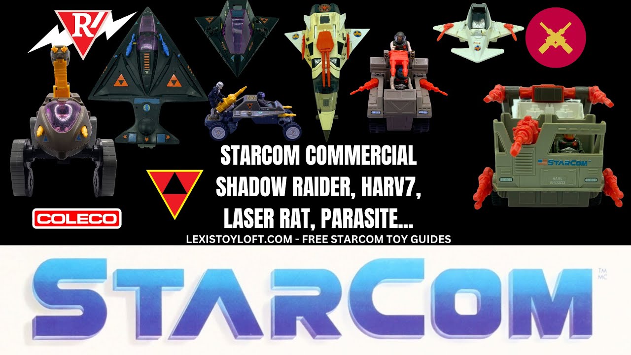 Starcom toy commercial advert by Coleco showing multiple Starcom Toys ...