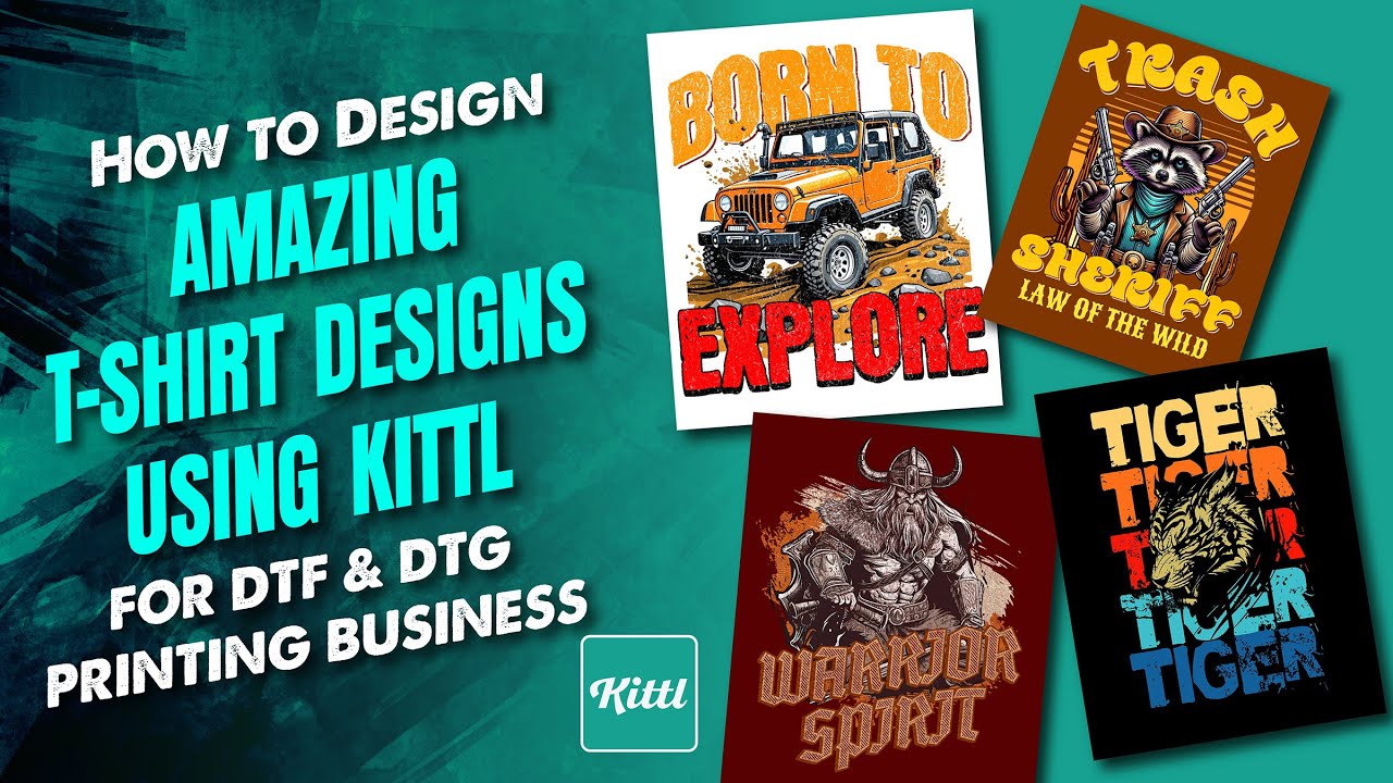 How to Design Amazing T-Shirt Designs Using Kittl for DTF & DTG ...