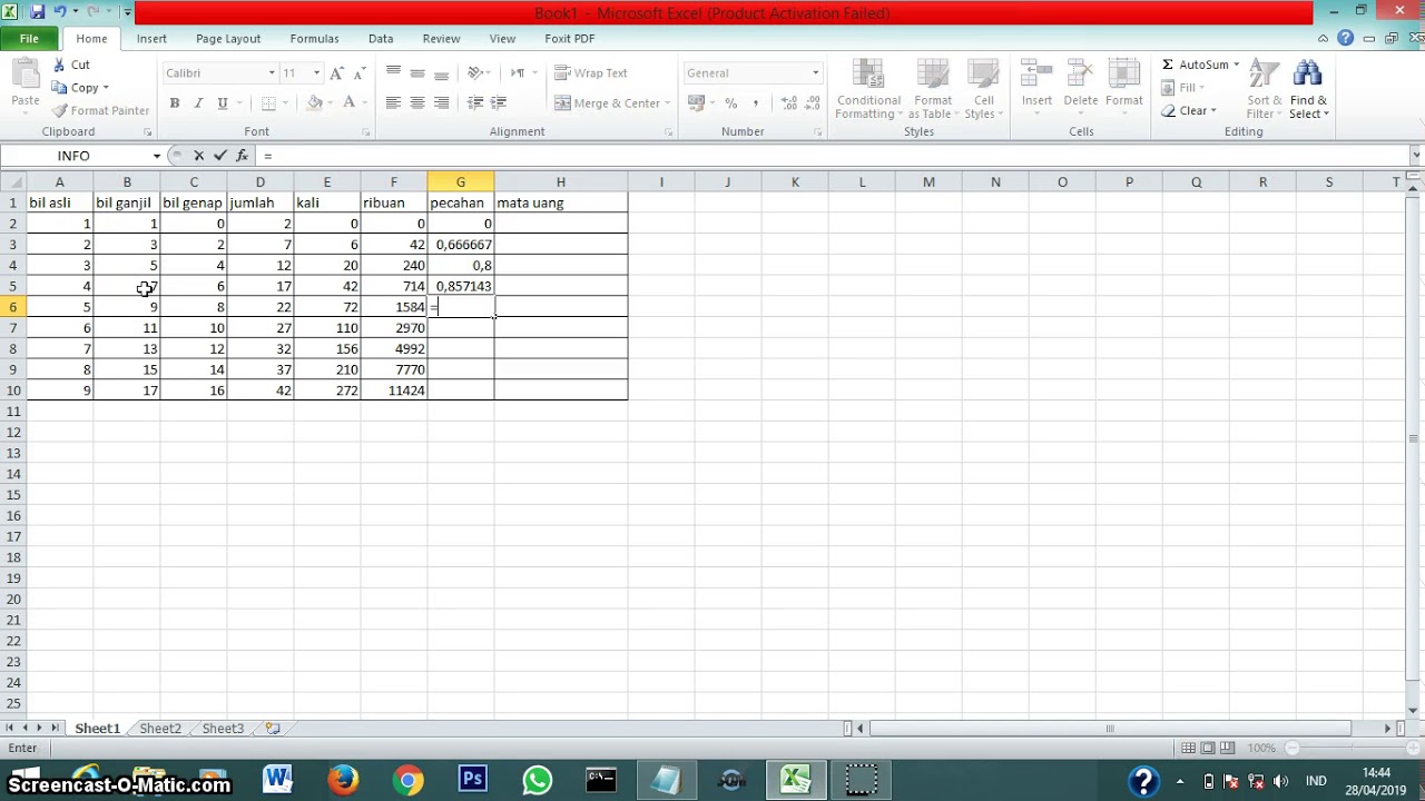 Rumus excel SUM - YouTube
