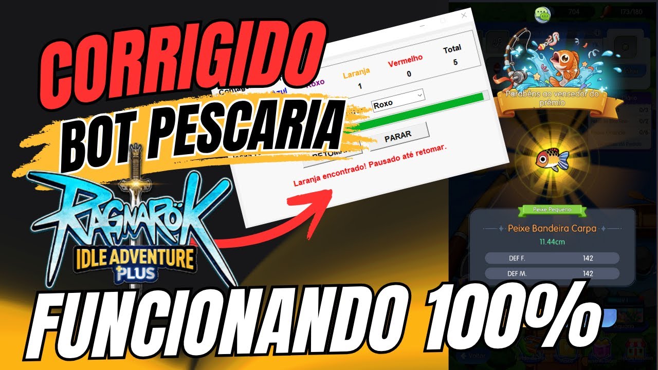 CORRIGIDO O BOT DE PESCARIA !!! Ragnarok Idle Adventure Plus - YouTube