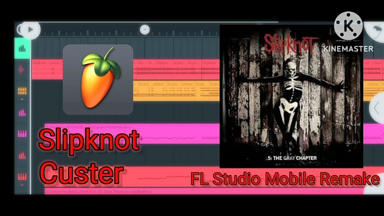 Slipknot - Custer Lyrics (FL Studio Mobile Remake) [Remastered] - YouTube