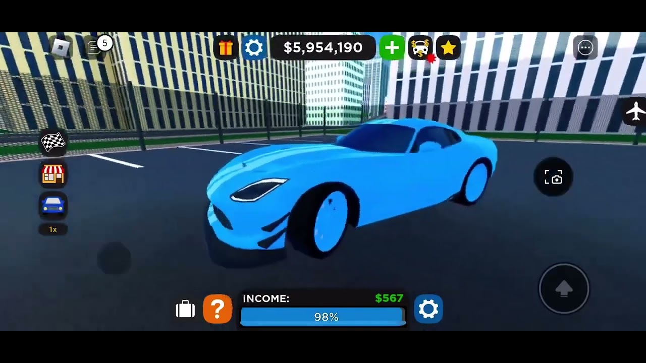 MY BLUE DODGE Viper In Roblox Car Dealership Tycoon - YouTube