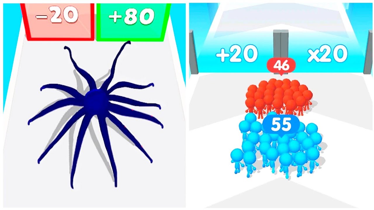 VENOM RUN 3D GAMEPLAY VS COUNT MASTER GAMEPLAY WALKTHROUGH HARD LEVELS ...