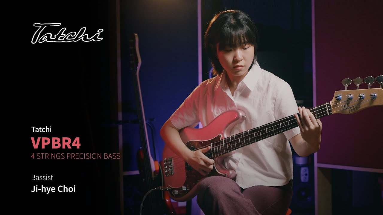 Tatchi 4Strings Precision Bass VPBR4 Burgundy Mist Lacquer Finish ...