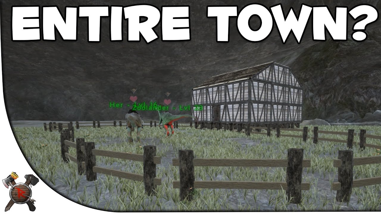 WE'RE BUILDING A TOWN! - Modded Ark Survival Evolved Valhalla Primitive ...