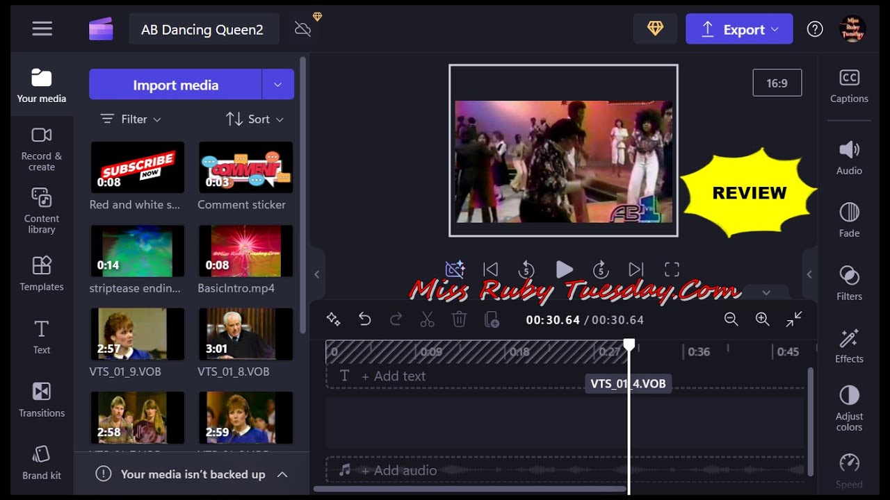 Miss Ruby Tuesday- CLIPCHAMP Video Editing Review - YouTube