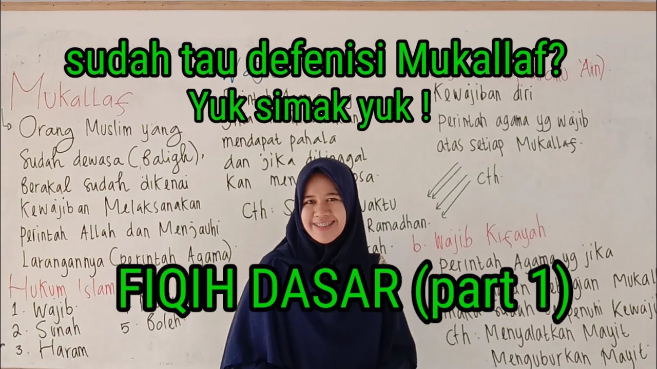 Arti Mukallaf dan wajib dalam islam - YouTube