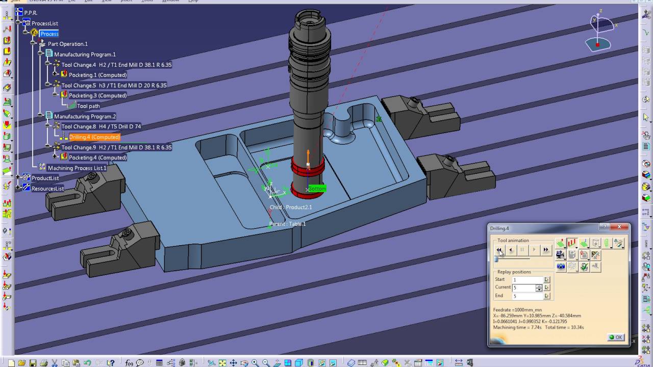 Catia CAM - Adaptive Concentric Milling - YouTube