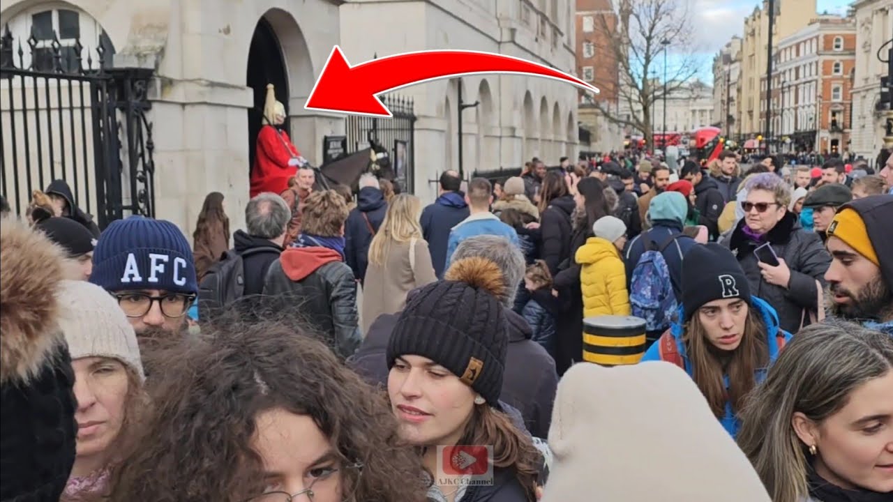 Unbelievable! Insane Crowd Out of Control at Horse Guards! - YouTube
