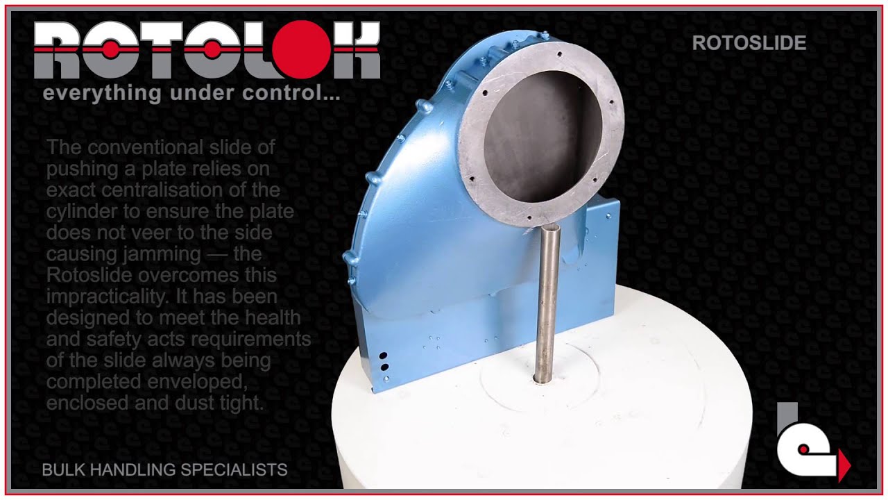 21 Rotolok Rotoslide 250mm Pneumatically Operated v1 - YouTube