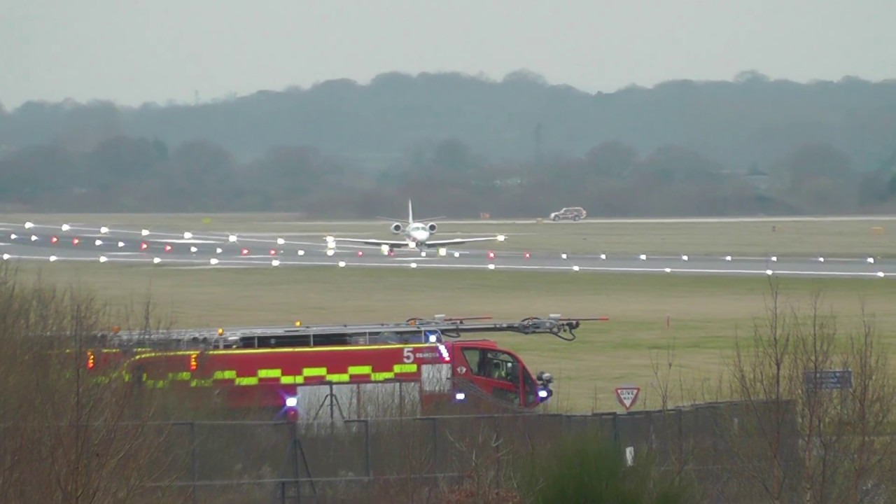 "MAYDAY MAYDAY"Cessna Citation XLS makes an emergency landing with fire ...