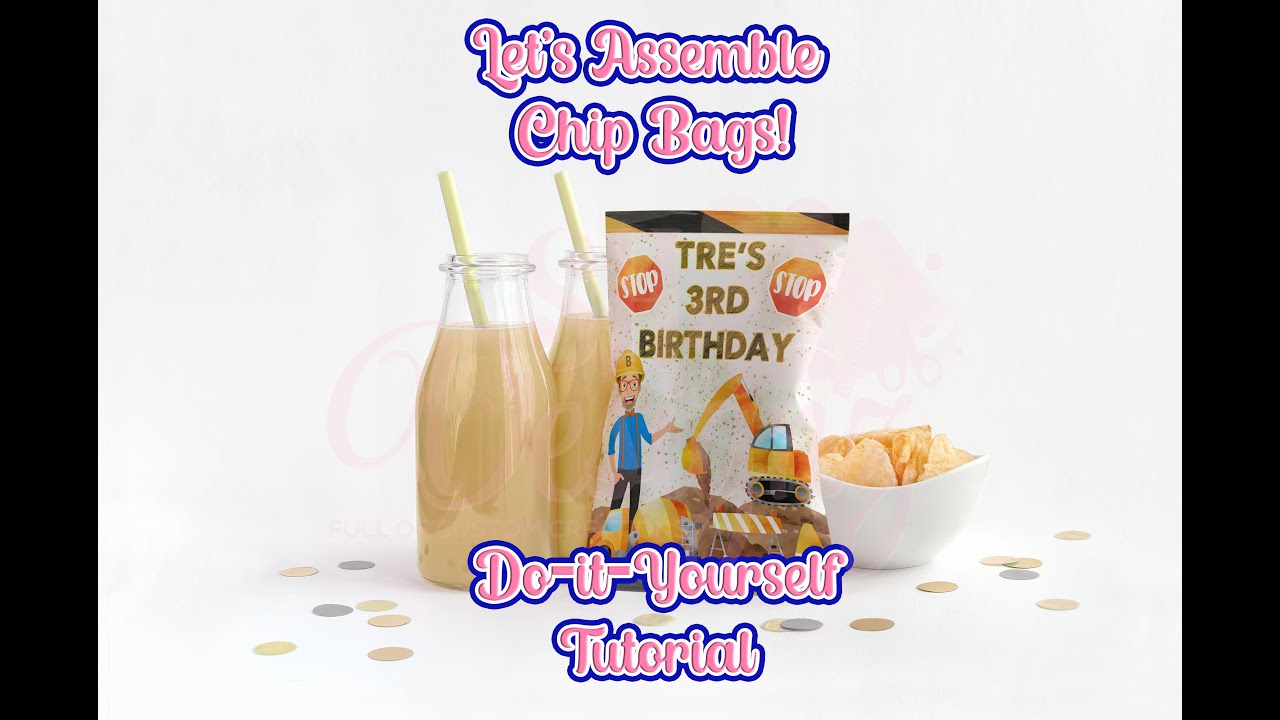 DIY CHIP BAG TUTORIAL! How to assemble your Digital Chip bags - YouTube