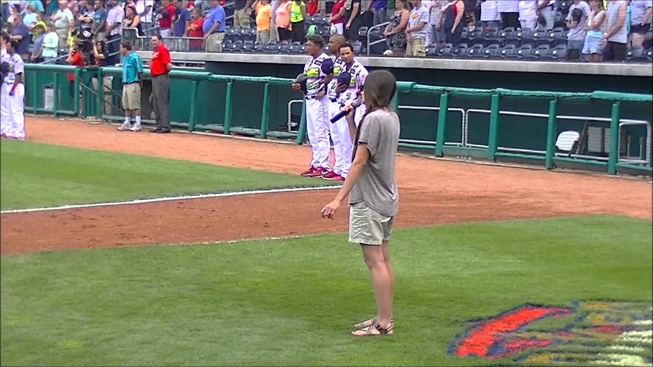 Spikes National Anthem by Natalie Berrena Race - YouTube