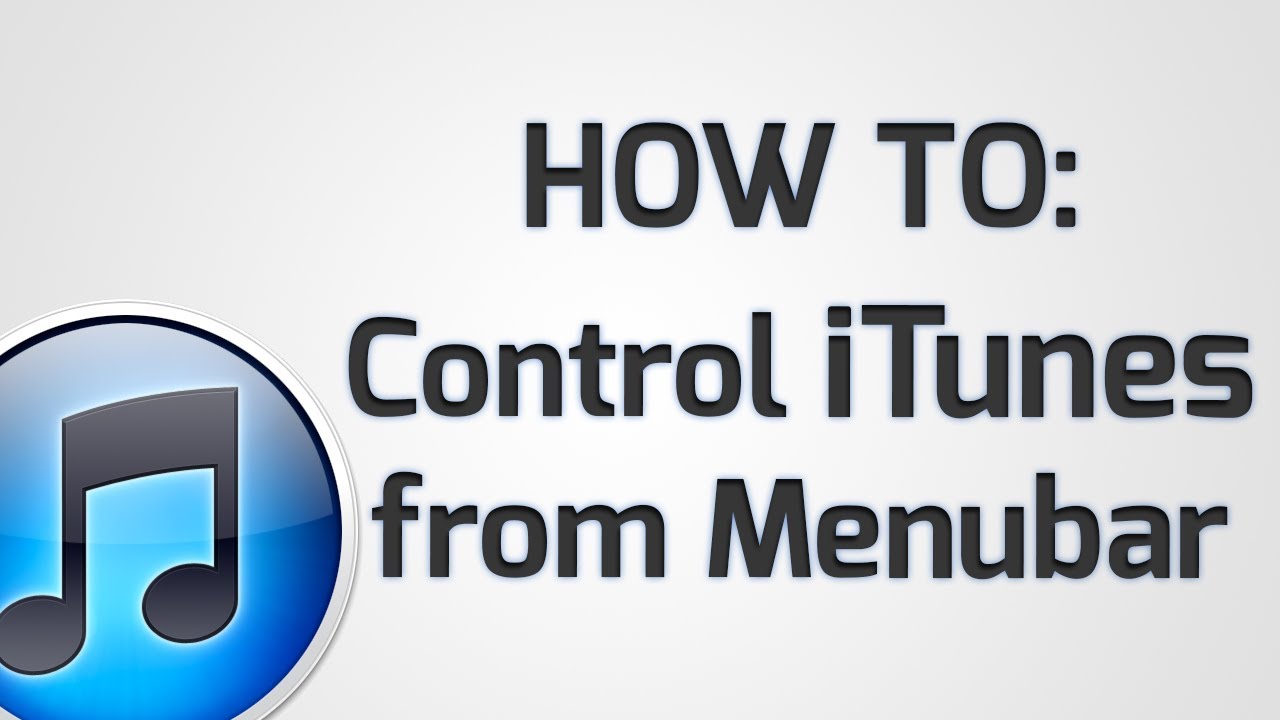 How to: Control your Music from your Menubar on Mac - YouTube
